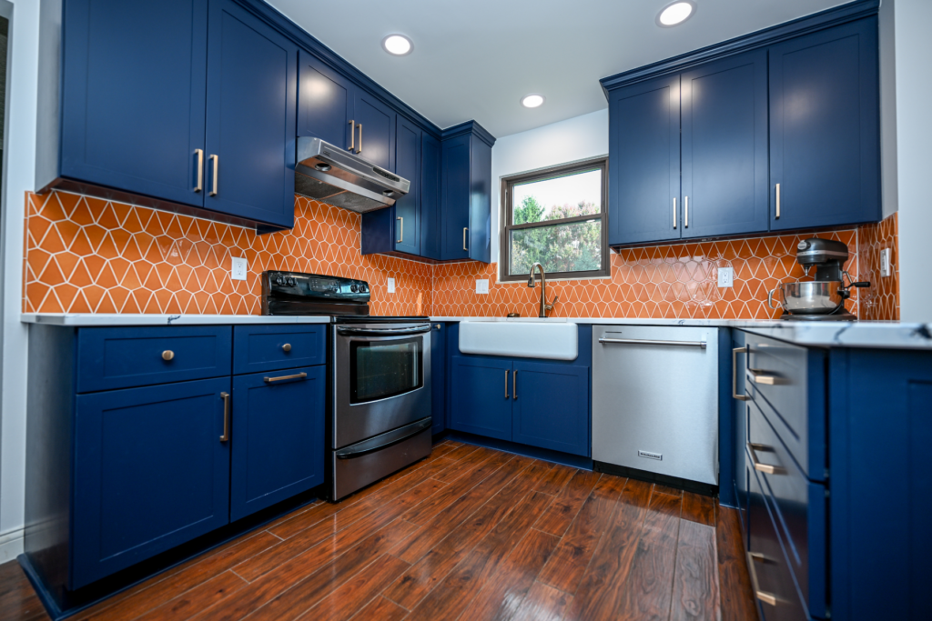 Columbus Ohio Blue Kitchen Remodel | Daso Custom Cabinetry
